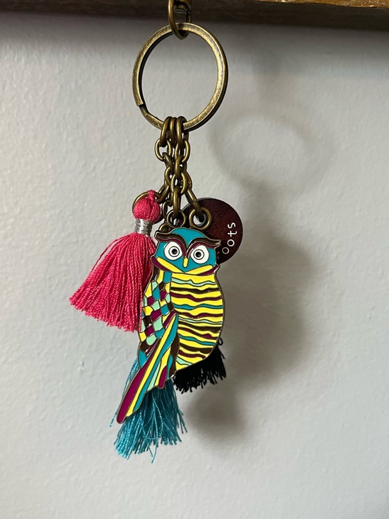 Sakroots | Bags | The Sak Sakroots Owl Tassel Keychain Yellow Multi ...
